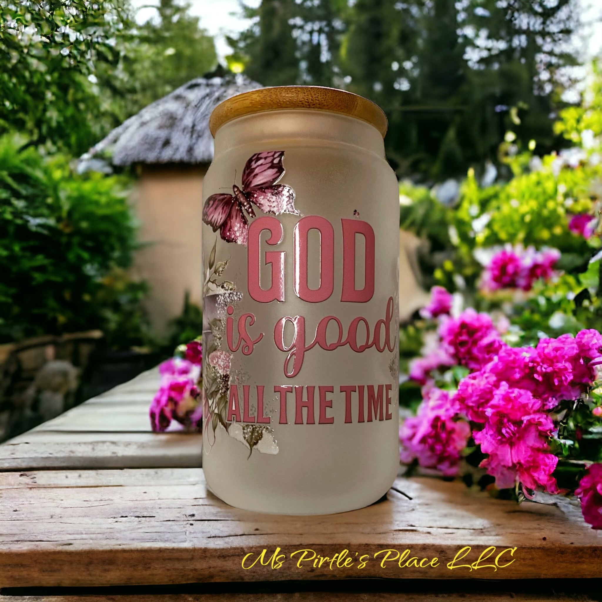 Frosted Glass Cans – Ms Pirtle's Place LLC